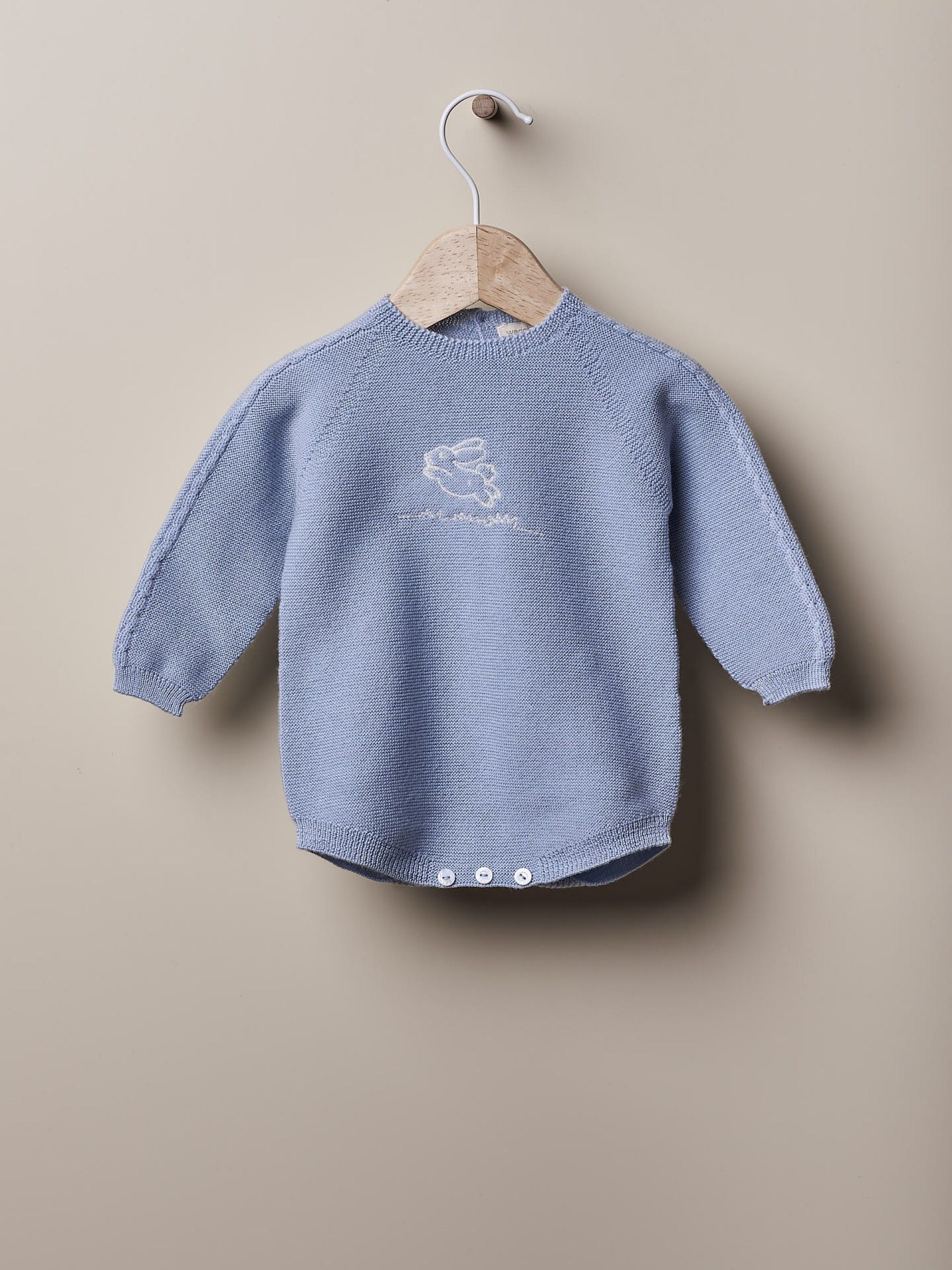 Knit Romper Dear Bunny