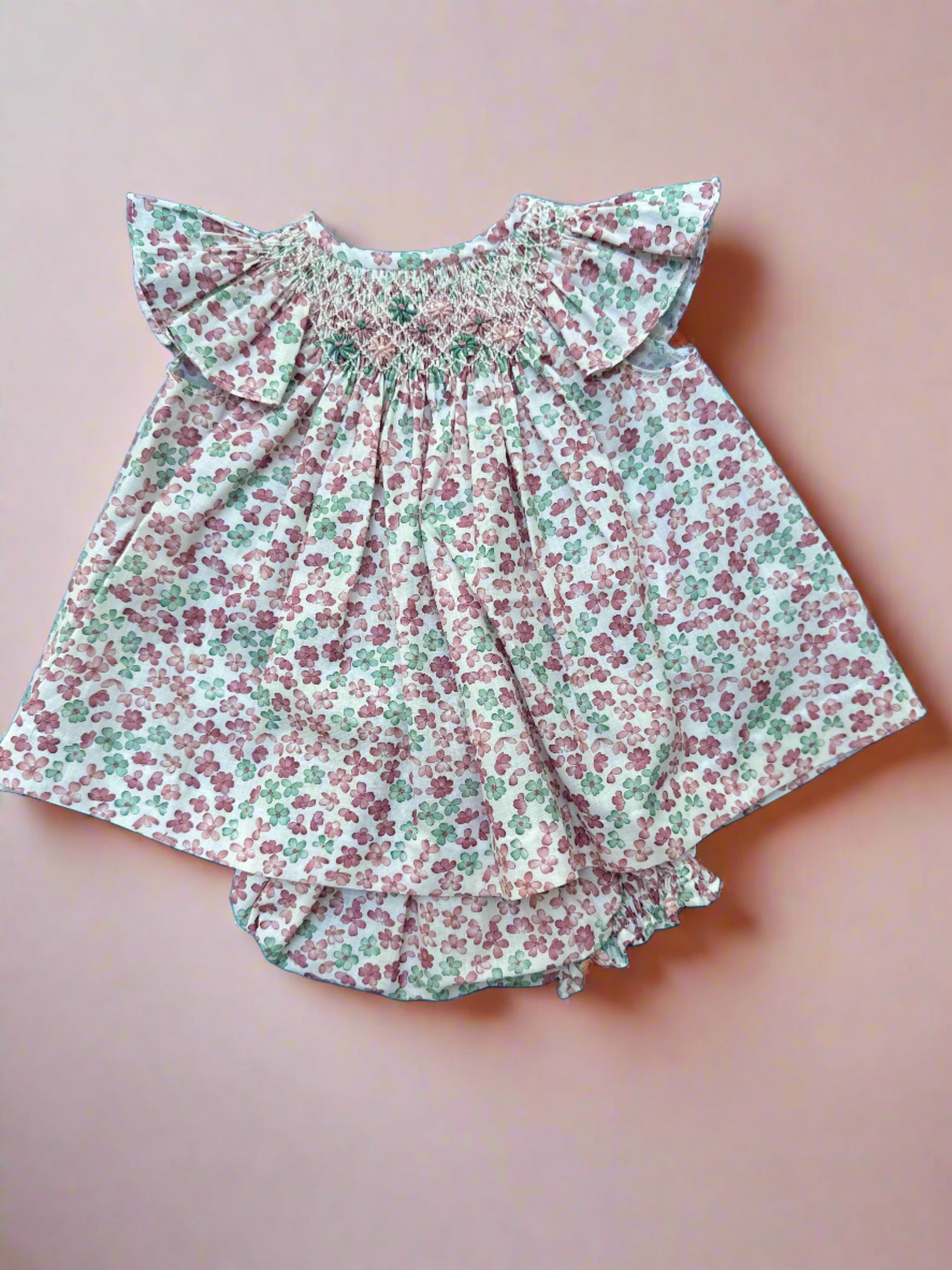 Smock Bloomer Set Magnolias