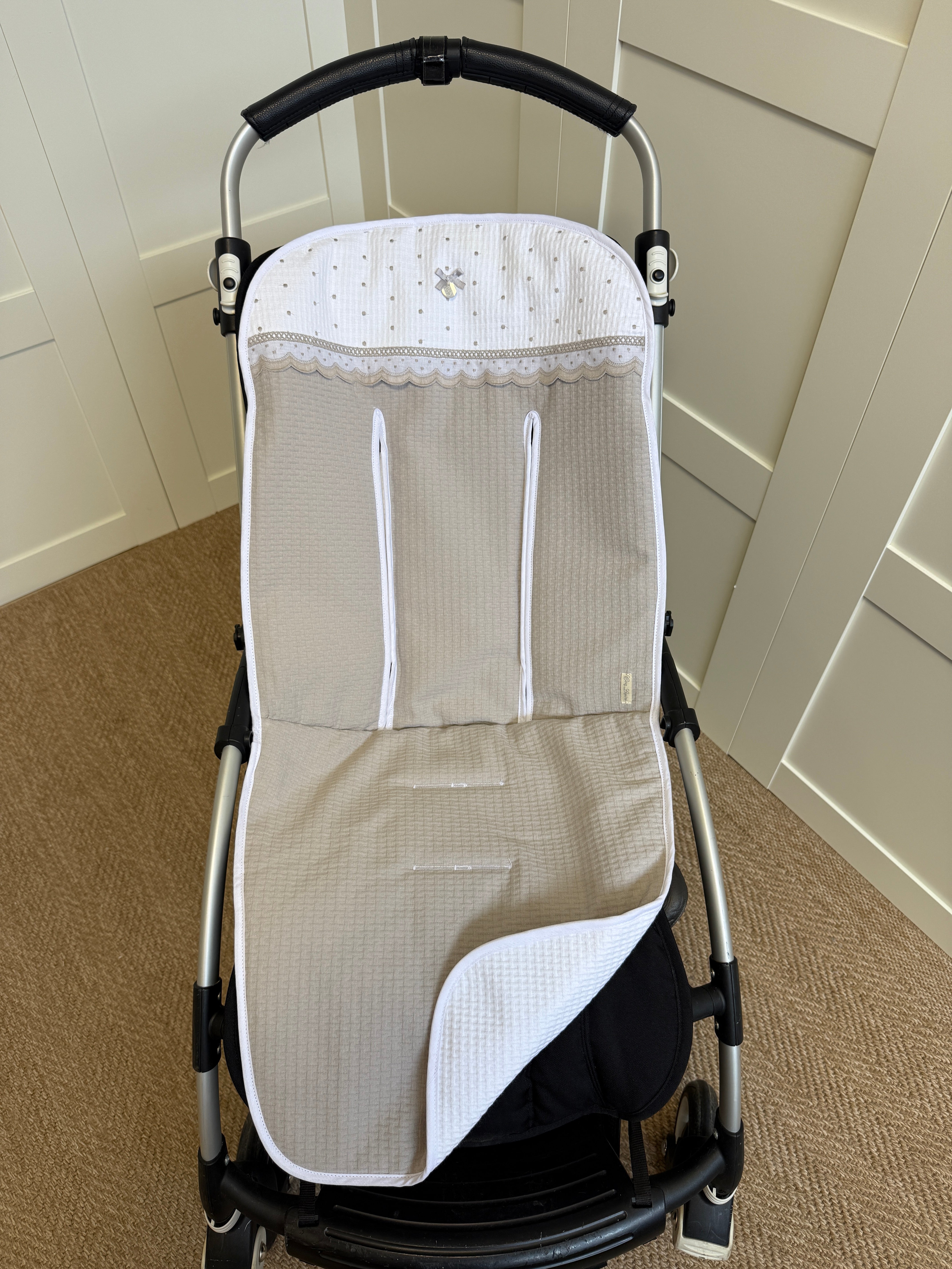 Universal Stroller Liner Dots Grey